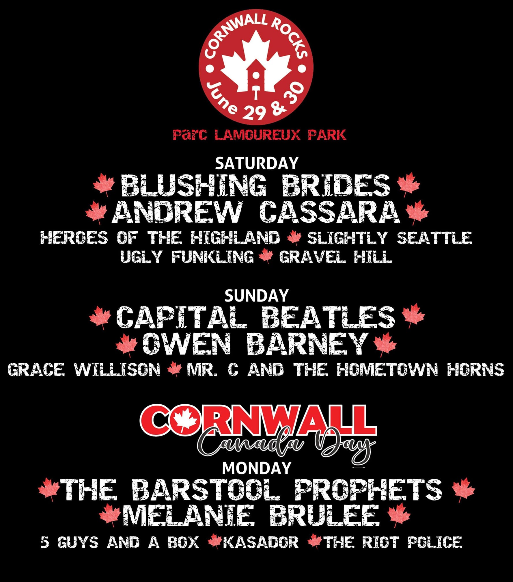 Cornwall Rocks Canada Day Ticket Giveaway | 104.5 Fresh Radio